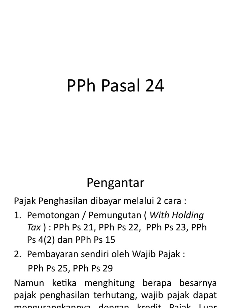 PPH Ps 24 2020 | PDF