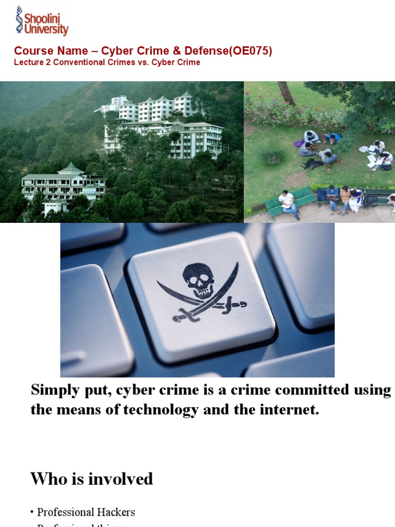 Conventional Crimes vs. Cyber Crime | PDF
