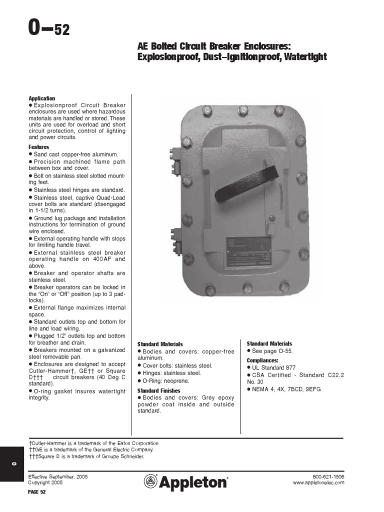 AE Bolted CB Enclosures | PDF | Electrical Components | Building ...