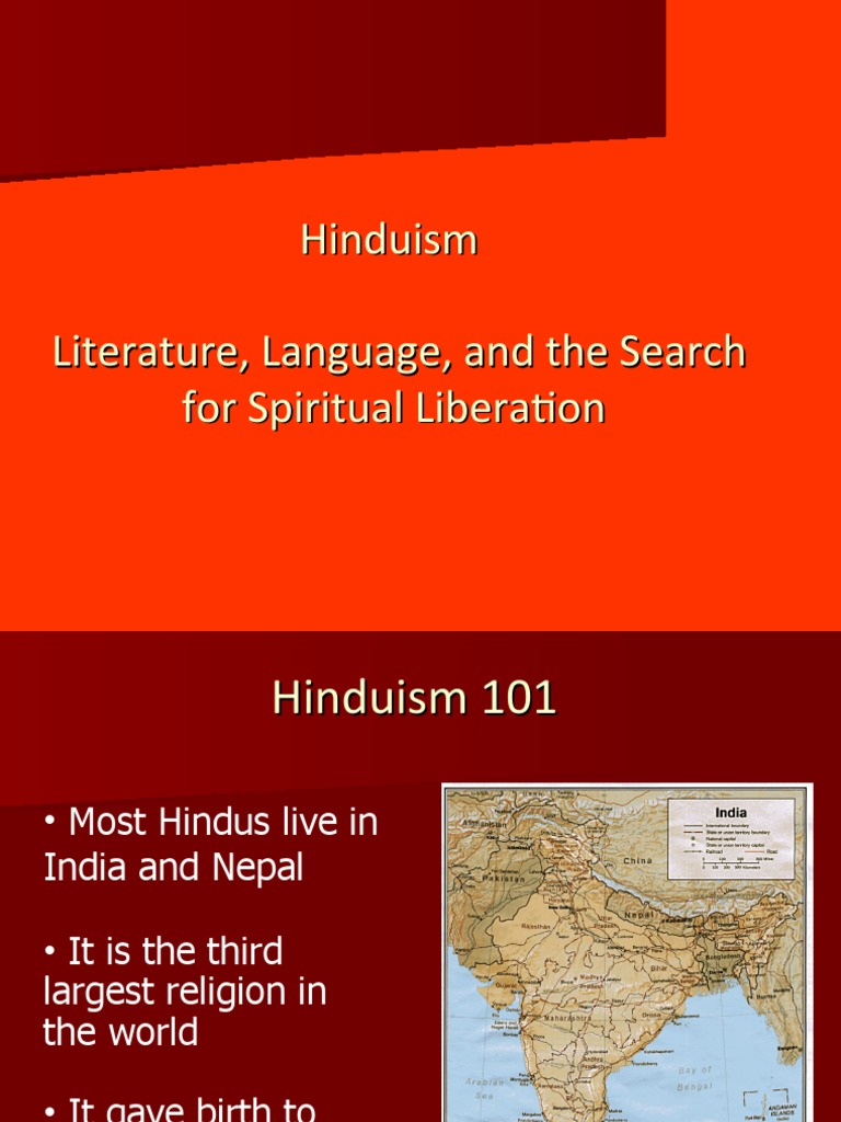 Hinduism Literature, Language, and The Search For Spiritual Liberation ...