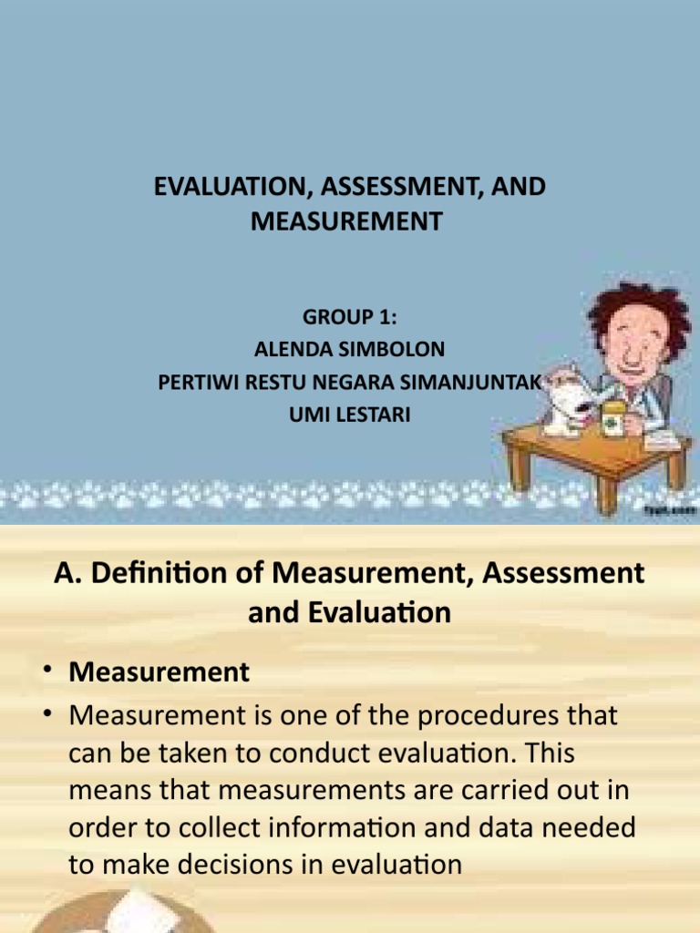 Evaluation, Assessment, and Measurement | PDF | Evaluation