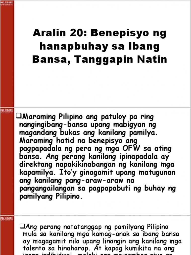 EsP 8 Aralin 20 | PDF