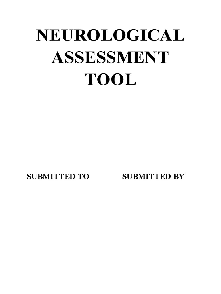 Neurological Assessment Tool | Download Free PDF | Human Nose | Neurology