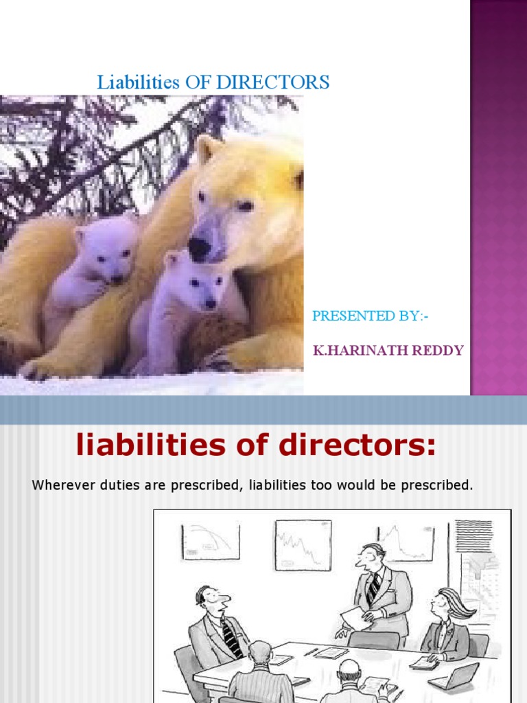 Liabilities of Directors | PDF | Legal Liability | Misrepresentation