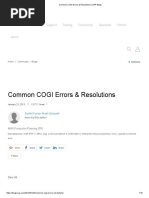 Common COGI Errors and Fixes | PDF | Inventory | Areas Of Computer Science