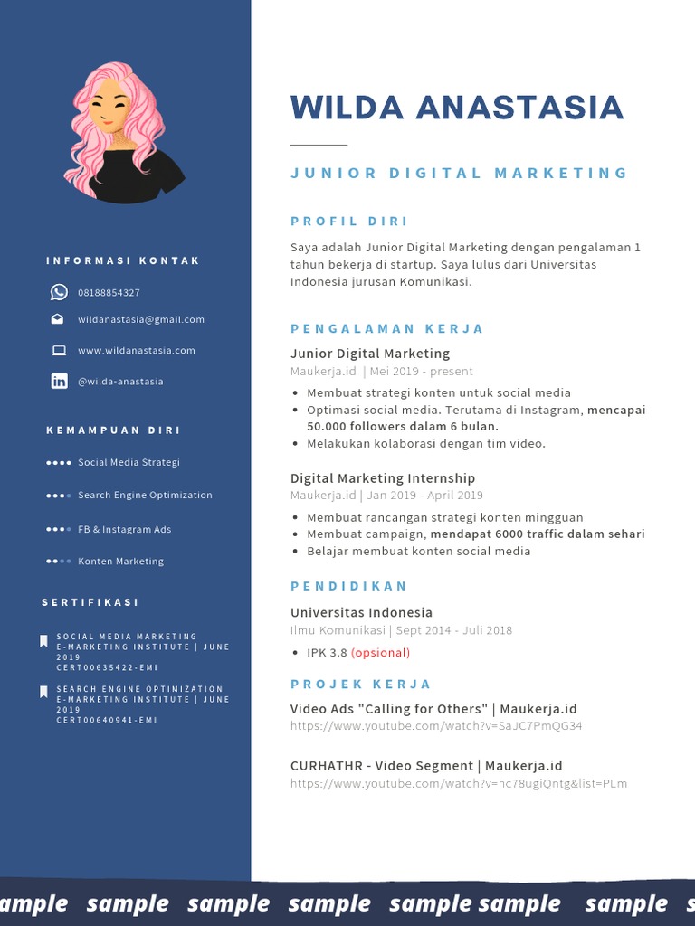 Contoh CV Maukerja - Id | PDF