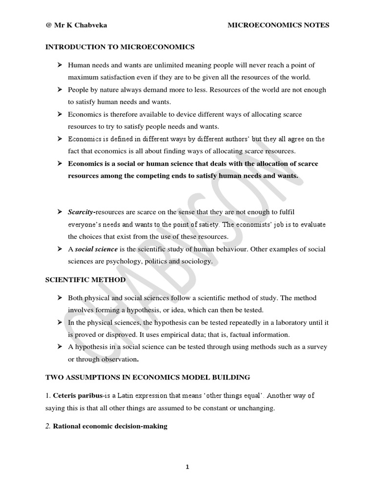 Introduction To Microeconomics | PDF | Sampling (Statistics) | Survey ...