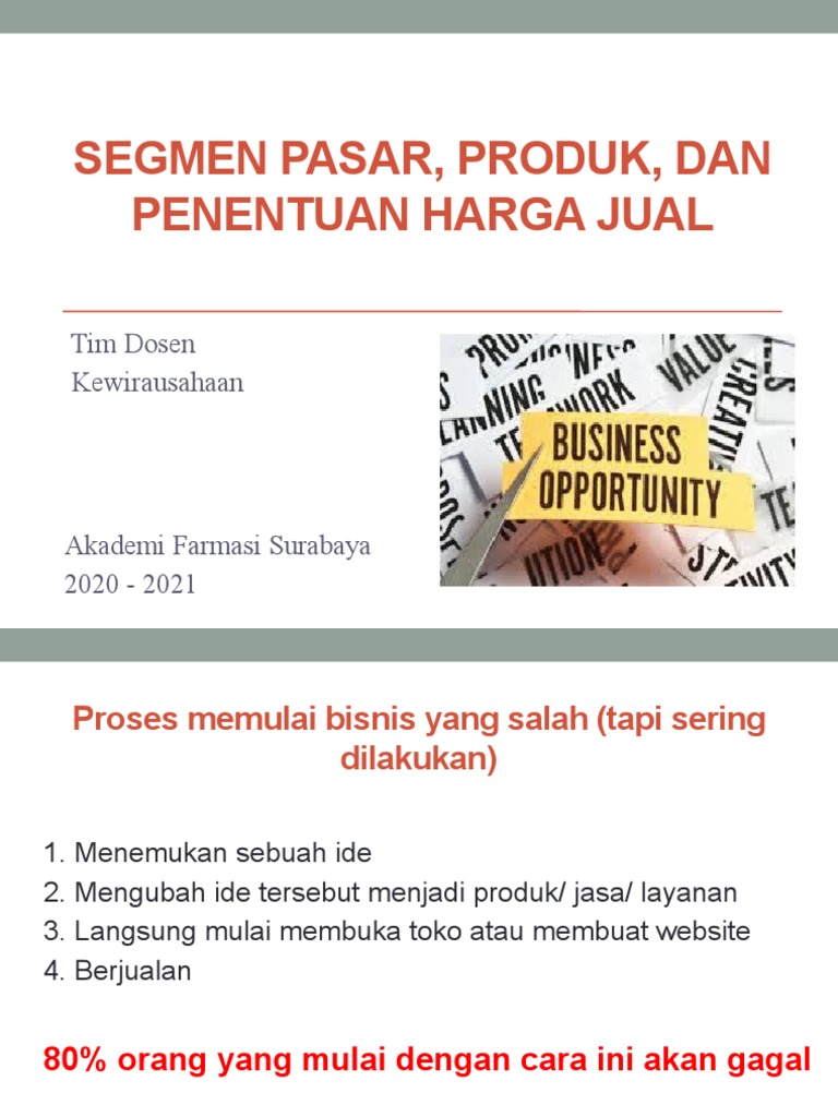 BAB 3 Segmentasi Pasar, Produk, Dan Penentuan Harga Jual | PDF