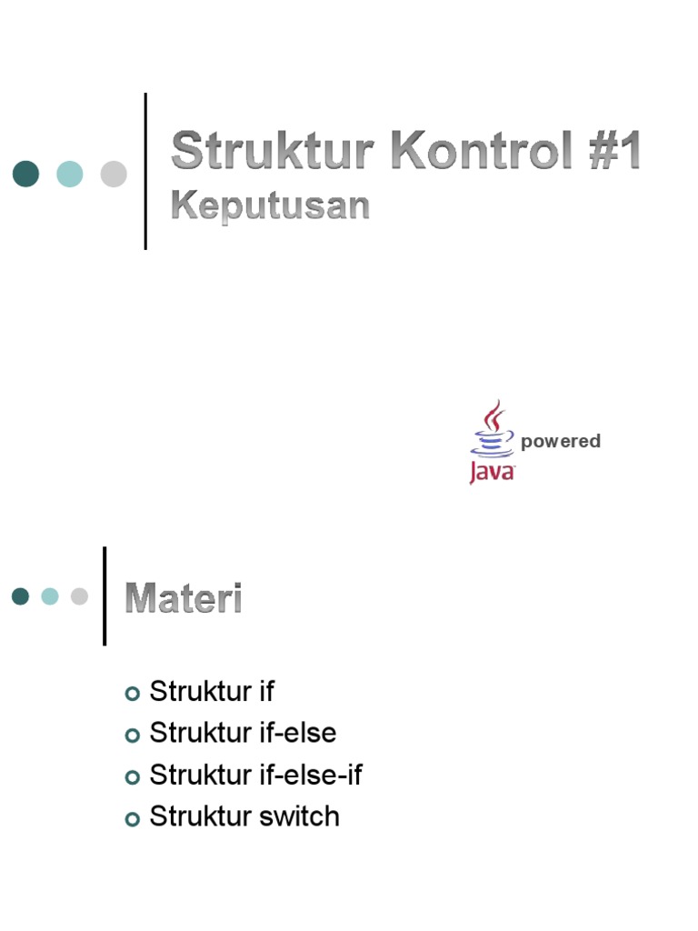 04 Struktur+Kontrol Percabangan+&+Perulangan | PDF | Komputer