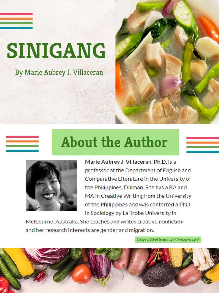Sinigang: by Marie Aubrey J. Villaceran | PDF | Plot (Narrative ...