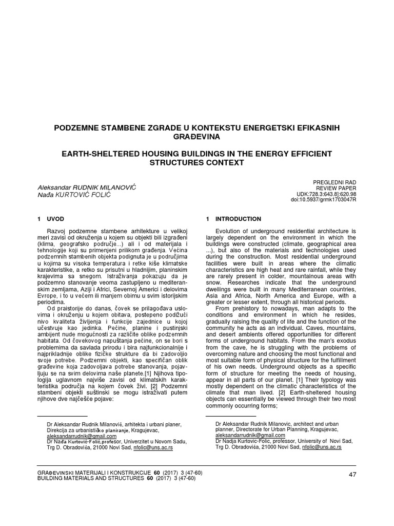 Gradjevinski Materijali I Konstrukcije 60 (2017) | PDF