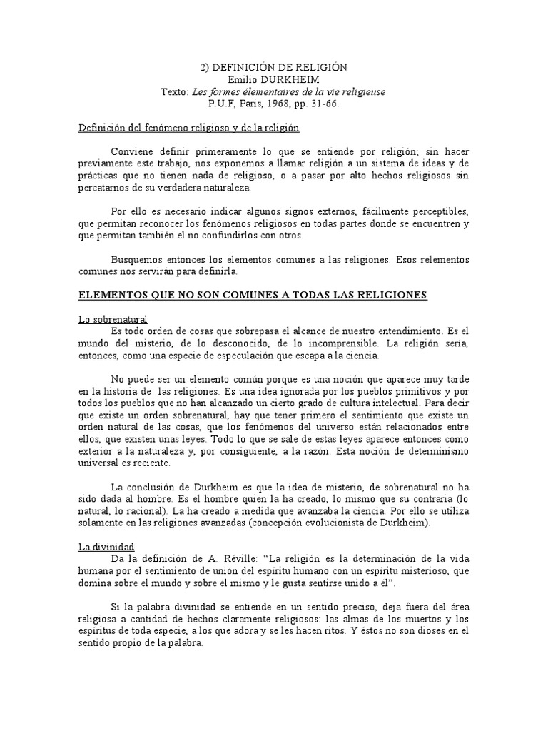 2) Definición de Religión | PDF | Alma | Sagrado