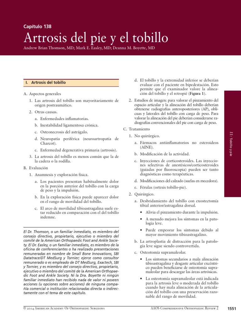 AAOS Cap 138 | PDF | Pie | Tobillo