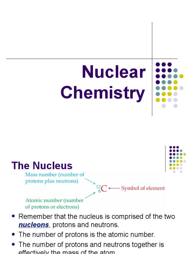 Nuclear Chemistry: Isotopes and Decay | PDF | Isotope | Radioactive Decay