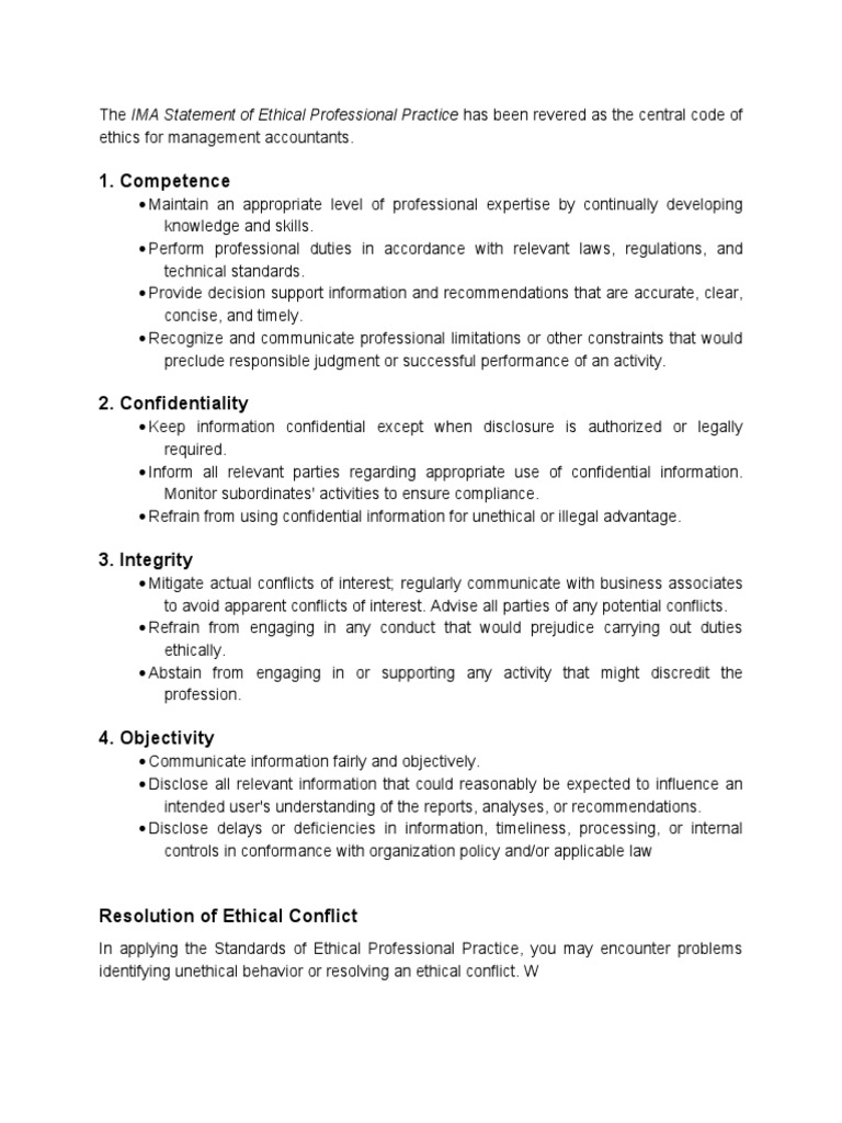 Code of Ethics | PDF | Confidentiality | Conflict Of Interest