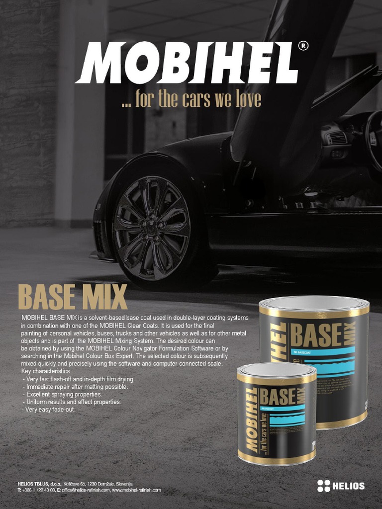 Mobihel Base Mix | PDF | Paint | Industrial Processes
