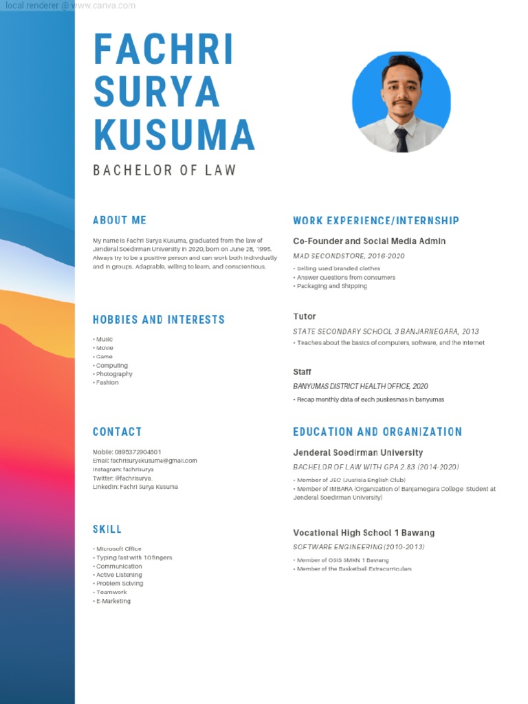 CV Fachri Surya Kusuma | PDF