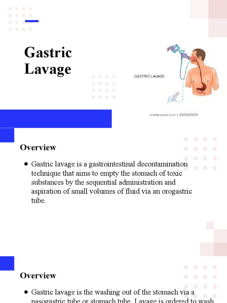Gastric Lavage | PDF | Medical Specialties | Medical Treatments