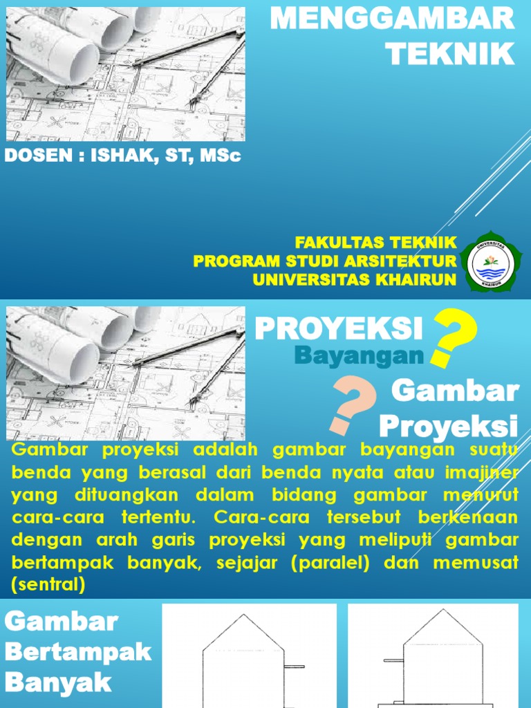 Proyeksi Bayangan (Menggambar Teknik | PDF | Metode & Bahan Ajar