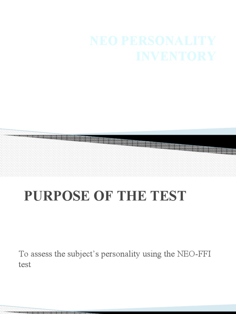 Neo Personality Inventory | PDF