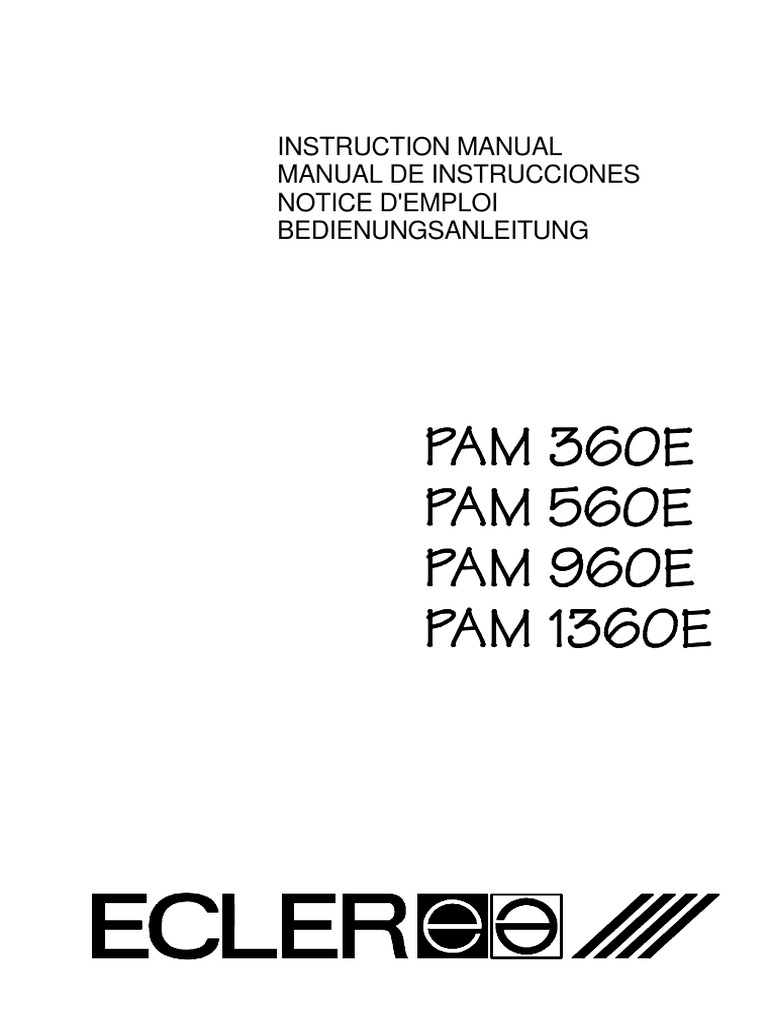 Ecler Pam | PDF | Amplifier | Loudspeaker