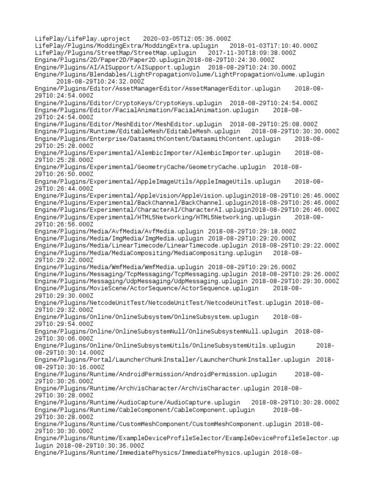 Manifest UFSFiles Win64 | PDF | Oculus Vr | Alternate Reality