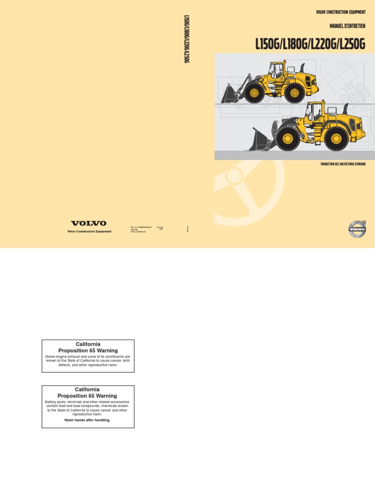 Volvo L150G Service Manual Guide | PDF | Occupational Safety And Health ...