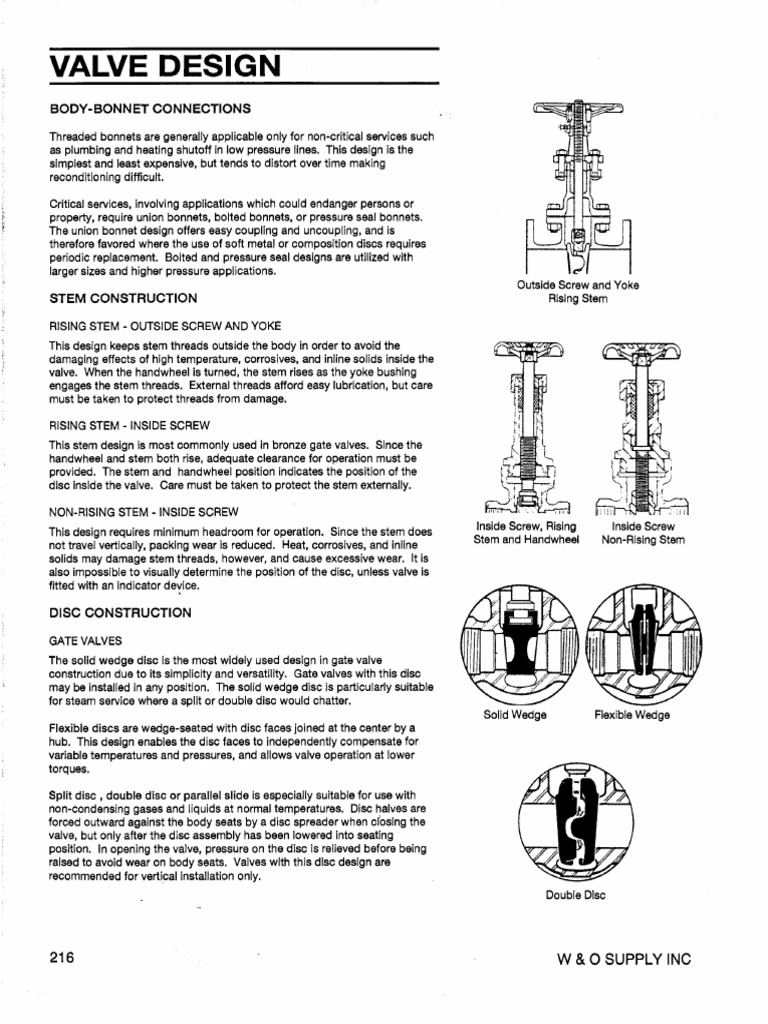 Valve Design: Body-Bonnet Connections | PDF | Valve | Soldering