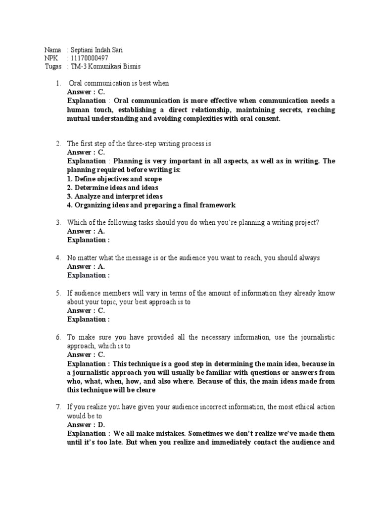 TM3 KOMBIS - Septiani Indah Sari | PDF | Information | Communication