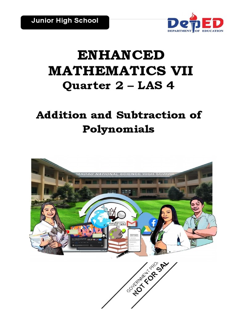 Enhanced Mathematics Q2 LAS Week 4 | PDF | Polynomial | Variable ...