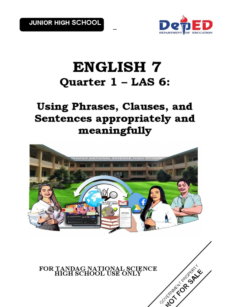 GRADE 7 LAS 6 Week 7 | PDF | Sentence (Linguistics) | Clause