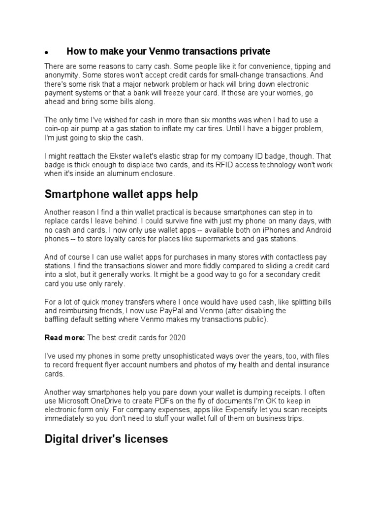 How To Make Your Venmo Transactions Private | PDF | Cash | Computing