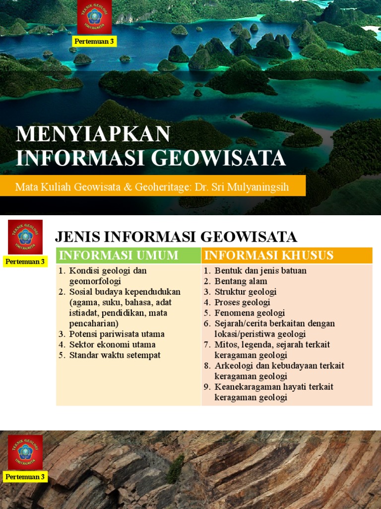 Menyiapkan Informasi Geowisata | PDF | Perjalanan