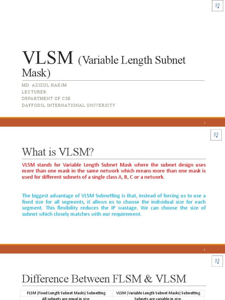 VLSM (Variable Length Subnet Mask) | Download Free PDF | Ip Address ...