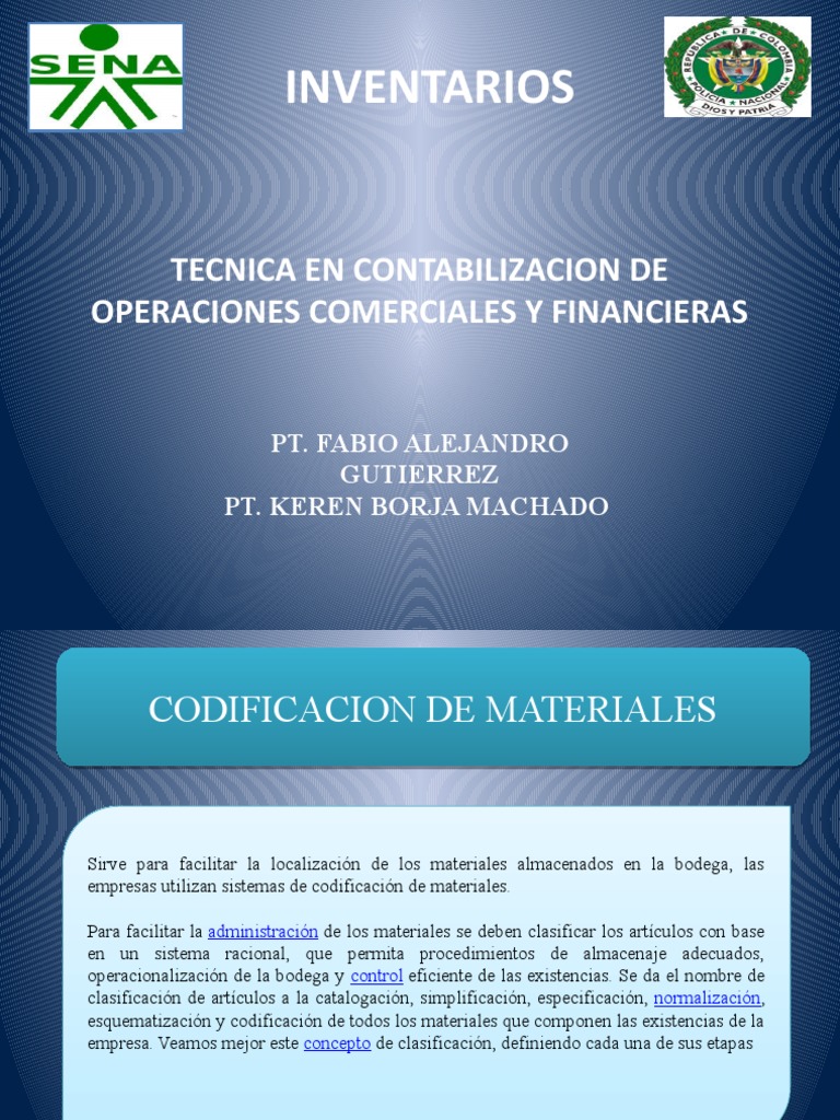 Codificacion de Inventarios | PDF | Volumen | Inventario
