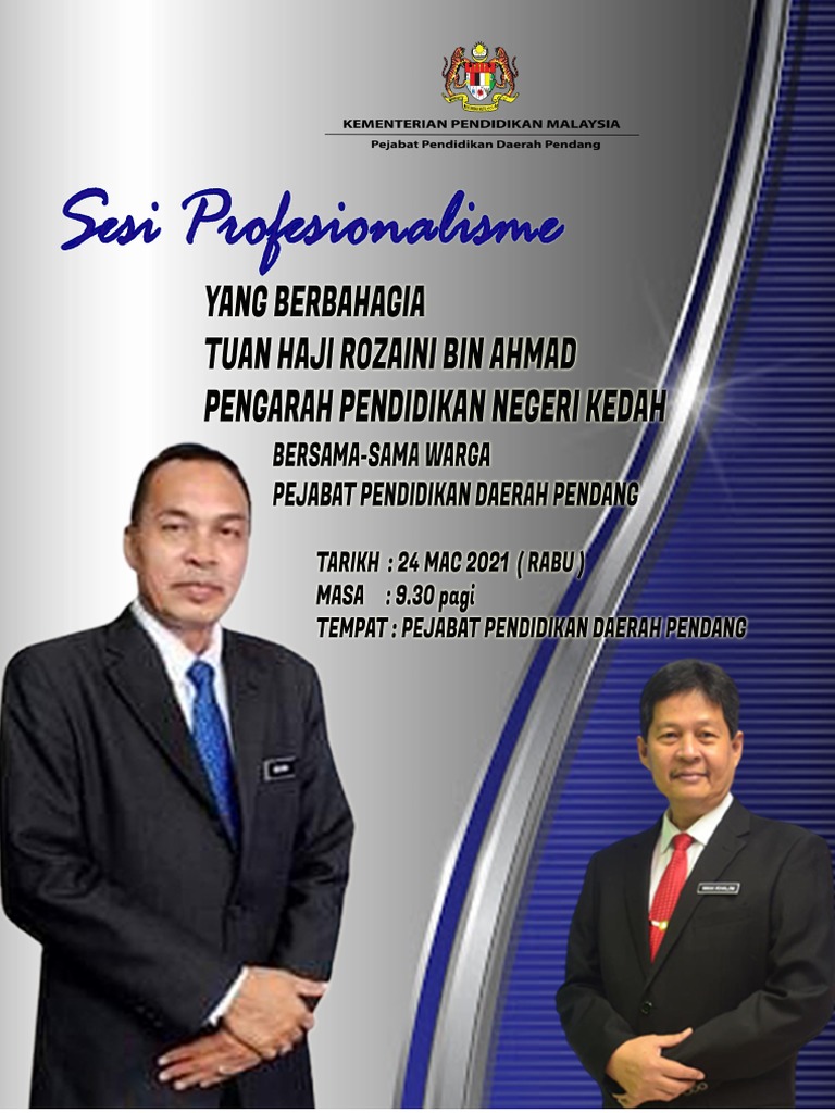 Sesi Profesionalisme Pengarah JPN Kedah Bersama-Sama Warga Pendidik PPD ...