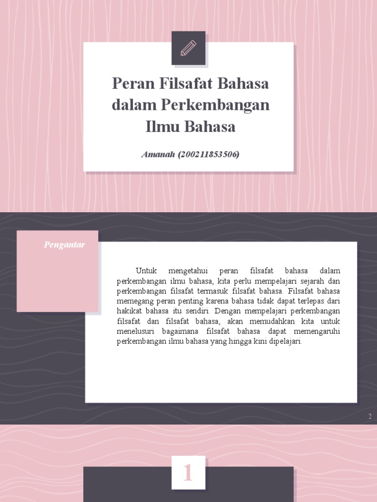 Peran Filsafat Bahasa Dalam Perkembangan Ilmu Bahasa | PDF