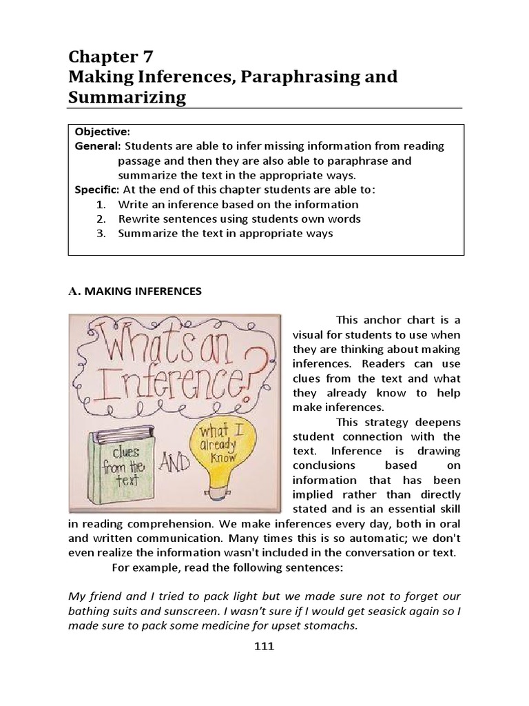 Chapter 7 MAKING INFERENCES | PDF | Dolphin | Wetland