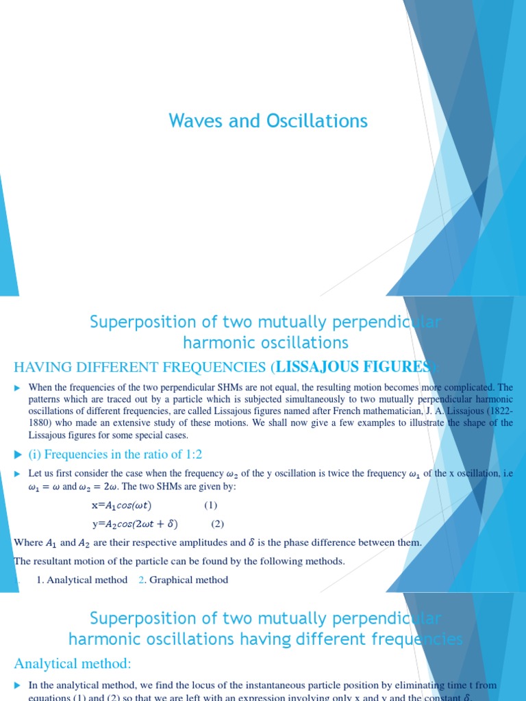 Waves and Oscillations | PDF | Trigonometric Functions | Sine