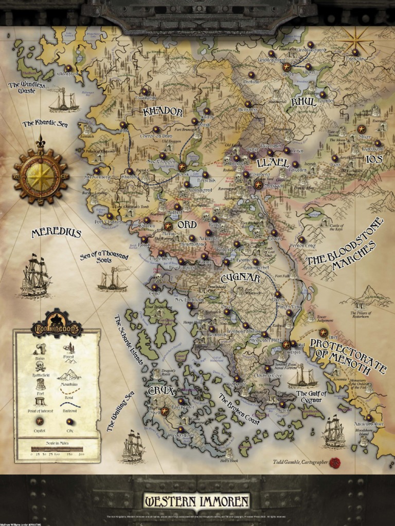 Map of Western Immoren | PDF