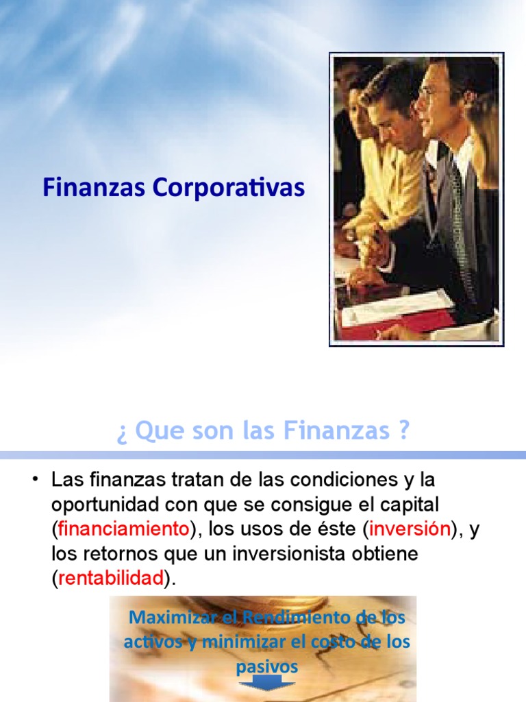 Finanzas Corporativas: Una Introducción a los Conceptos y Principios Básicos | PDF | Liquidez de ...
