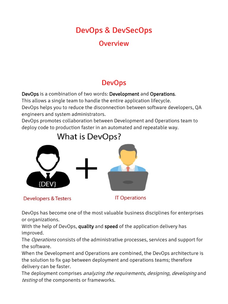 DevOps & DevSecOps - Overview | PDF | Information Management | Information Technology Management