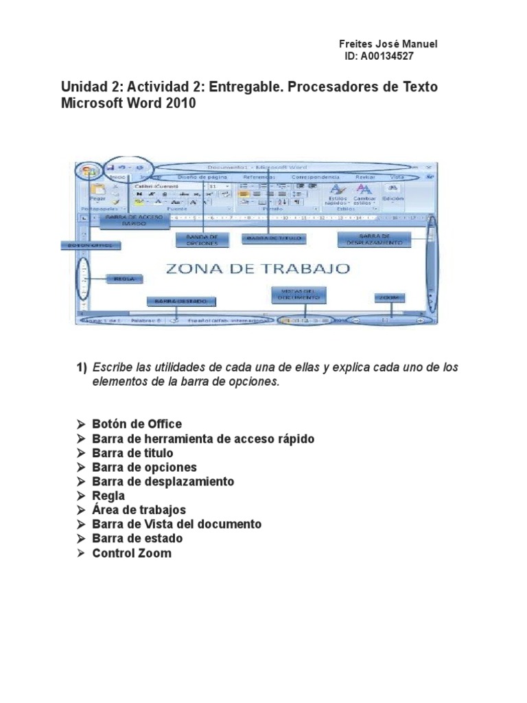 Unidad 2 Pratica 2 Informatica II | PDF | Ventana (informática ...