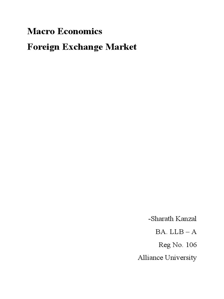 Marco Economics Sem - 2 FC - 1 | PDF | Foreign Exchange Market ...