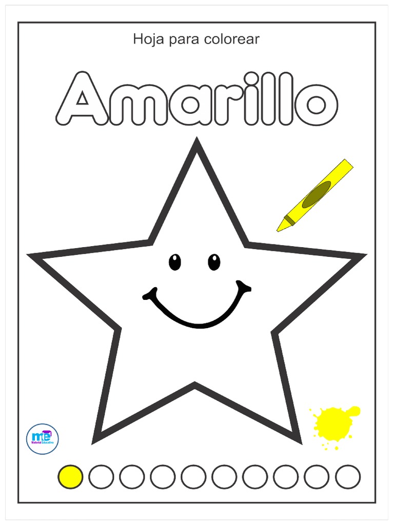 01 Hoja para Colorear Amarillo | PDF