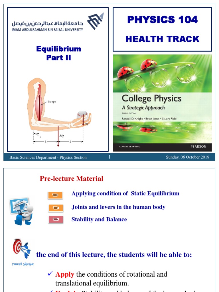 Physics 104: Health Track | Download Free PDF | Force | Physics