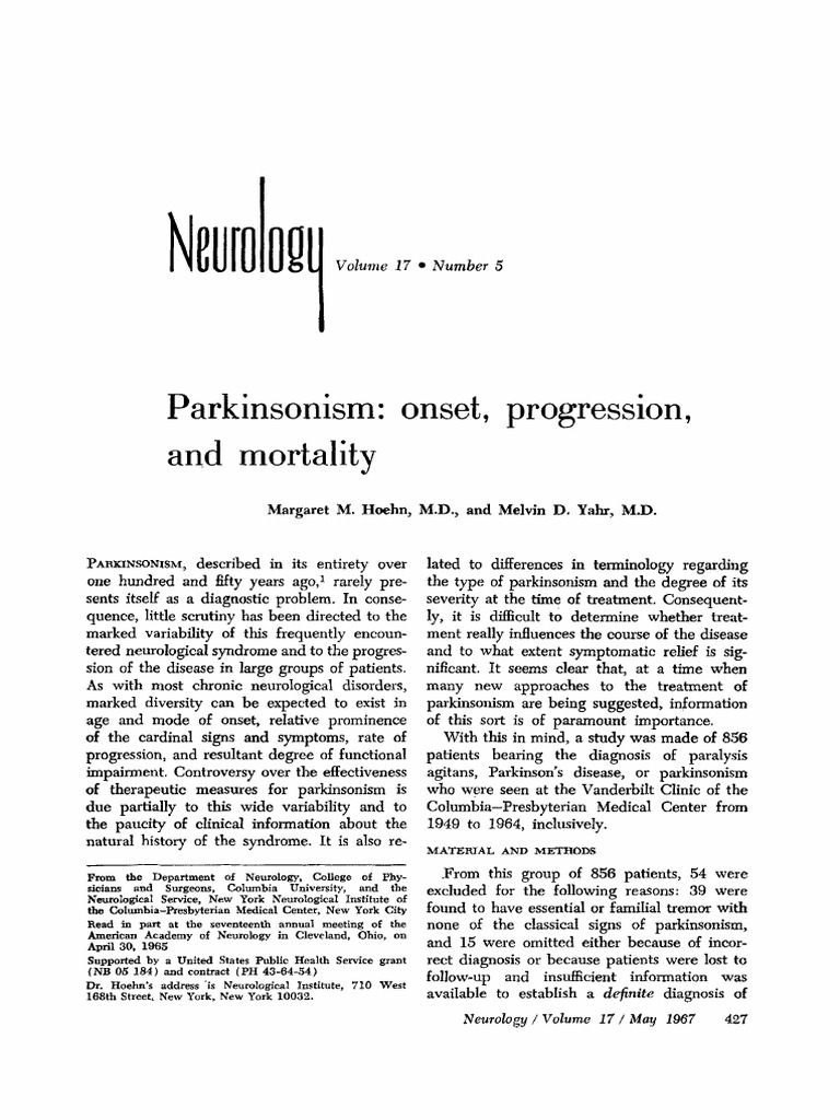 H&Y Scale | PDF | Parkinson's Disease | Neurology