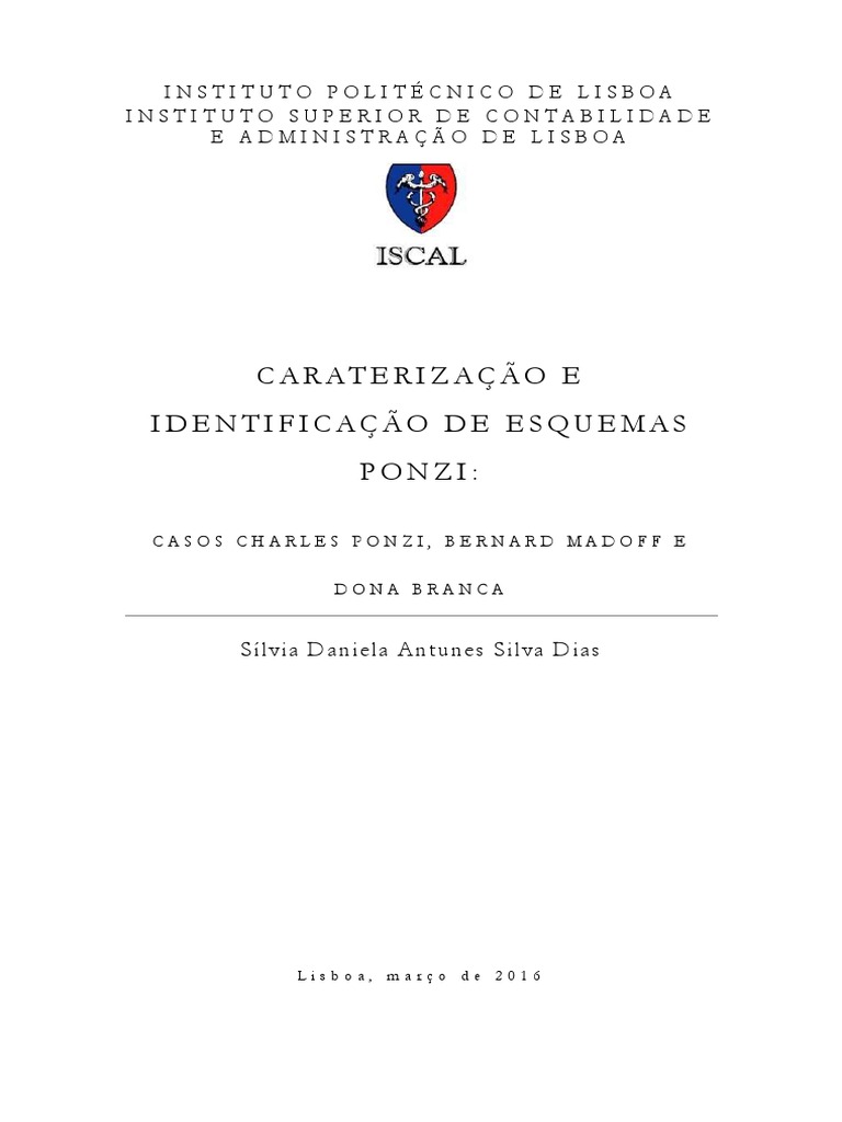 Modelo das cinco fases de um esquema Ponzi | PDF | Esquema Ponzi ...