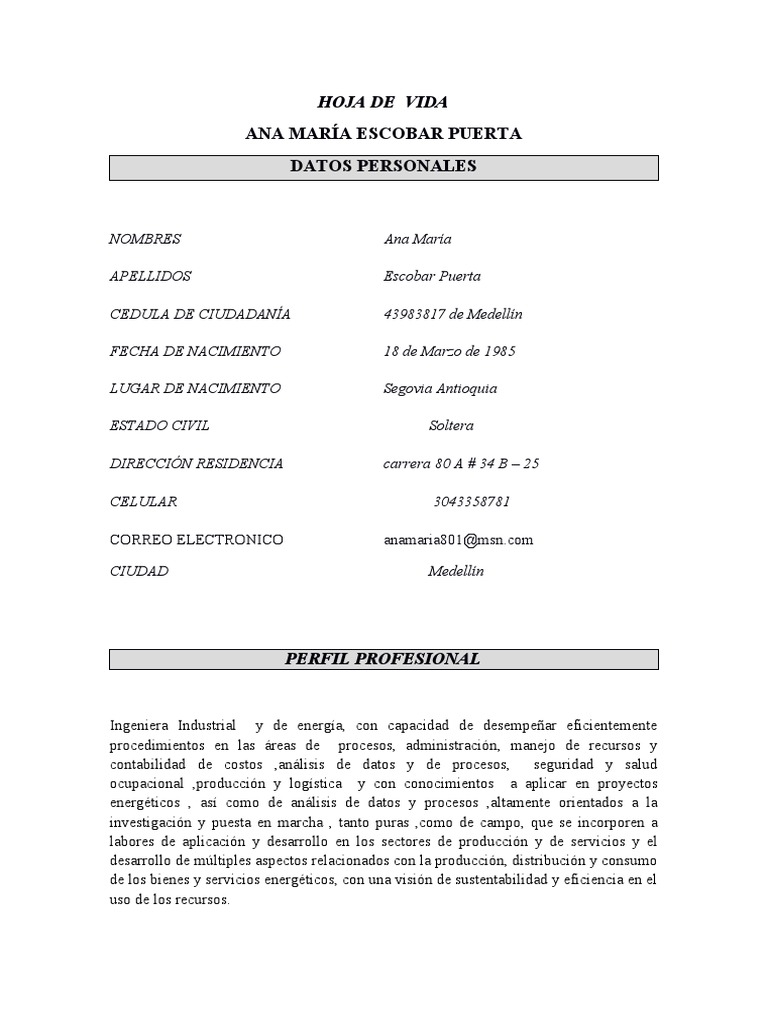 Ana Maria Escobar Puerta | PDF | Business | Energía y recursos