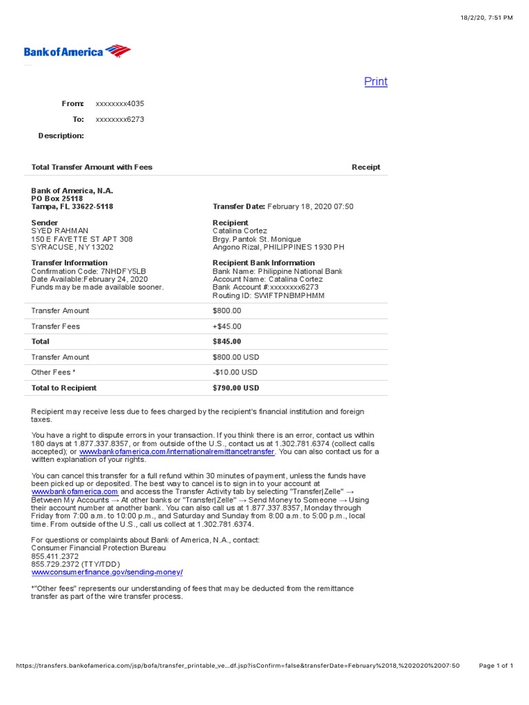 Print: Make Transfer Confirm | PDF | Receipt | Wire Transfer